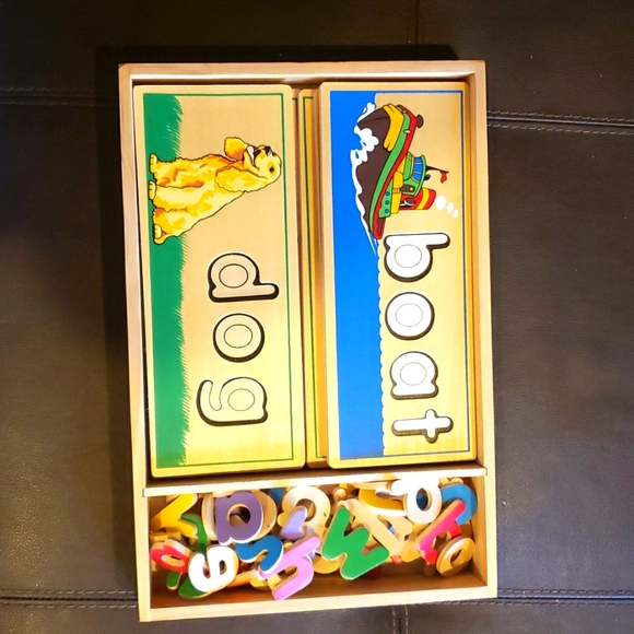 Toys | Melissa Doug See Spell Wooden Educational Toy With 8 Doublesided ...